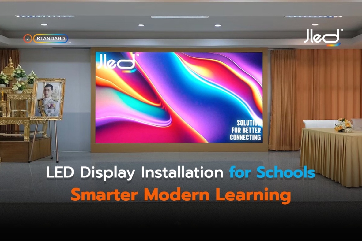 LED Display Installation for School Smarter Modern Education